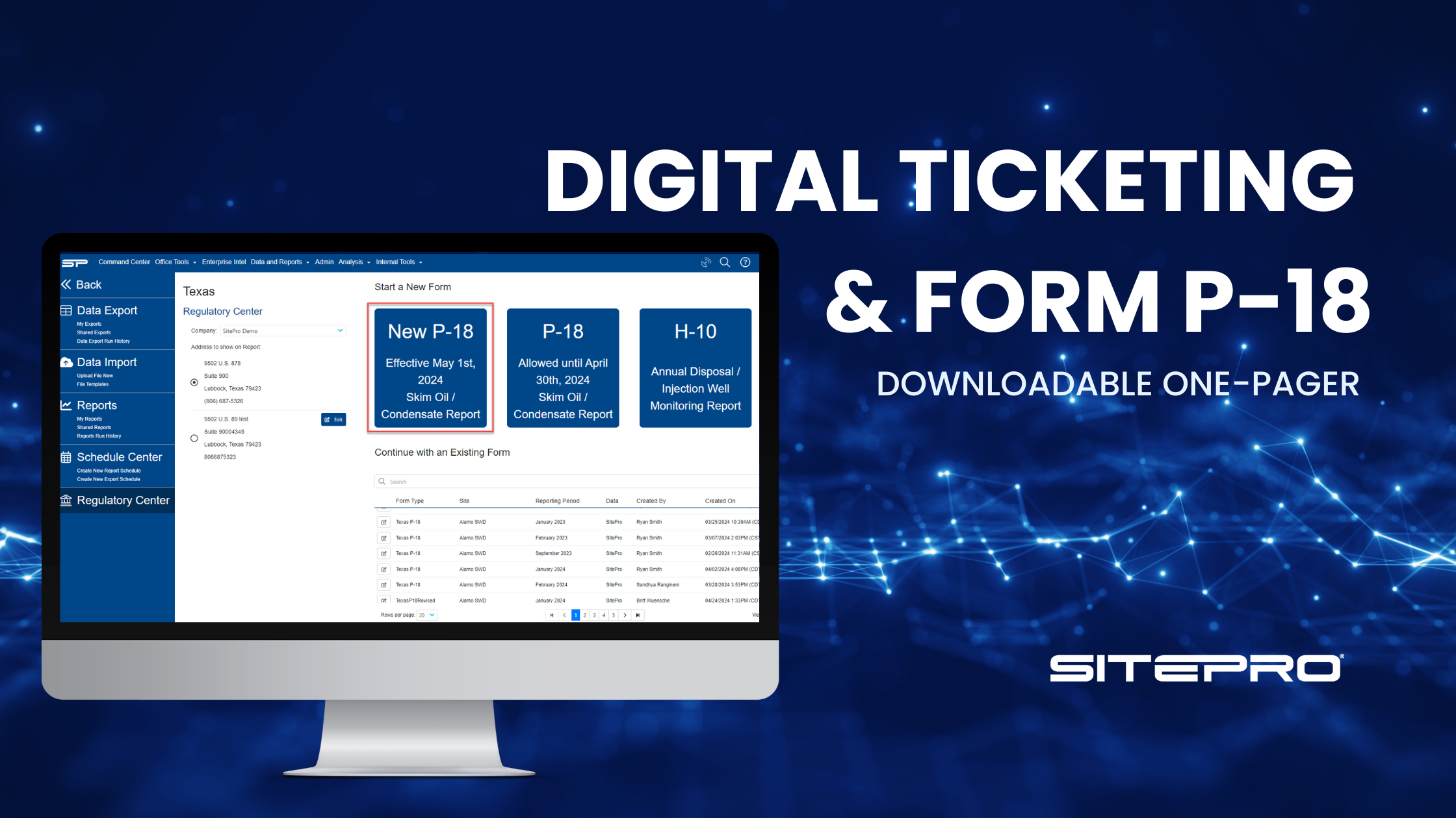 Digital Ticketing and Form P-18 One-pager
